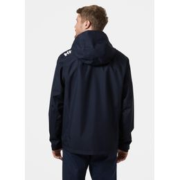 Helly Hansen Herren Funktionsjacke "CREW HOODED JACKET 2.0"navy, Gr. XL, kontrastfarbene Details, unifarben, Web, Obermaterial: 100% Polyester.
