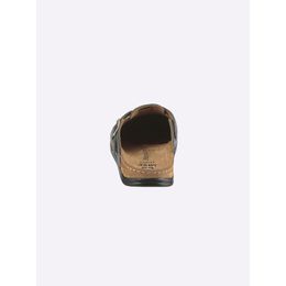MUBB Herren Clog, Gr. 41grau, Leder, Rindsleder, Veloursleder, Schuhe