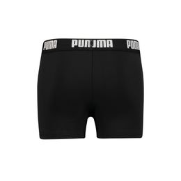 Puma Kinder Badehose "Puma SWIM BOYS LOGO TRUNKS", schwarz, Gr. 140, Obermaterial: 80% Polyamid, 20% Elasthan, Badehosen, mit elastischem Bund, f&uuml;r