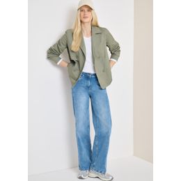 Cecil Damen Outdoorjacke, gr&uuml;n, Gr. XXL, unifarben, Web, Obermaterial: 100% Baumwolle. Futter: 100% Polyester, Jacken, mit Reverskragen