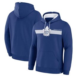 Fanatics Herren Kapuzenpullover "Fanatics Hoodie Toronto Maple Leafs Wrist Shot Hoodie"blau, Gr. L, 60% Baumwolle, 40% Polyester, Pullover