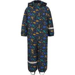ZIGZAG Kinder Schneeoverall "Tower"dunkelblau, orange, Gr. 98, 100% Polyester, Overalls, mit wasser- und winddichter TPU-Membran