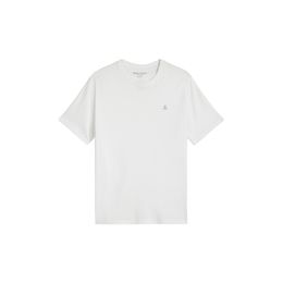 Marc O'Polo MARC O'POLO Herren T-Shirt, wei&szlig;, Basic, Gr. XL, Jersey, Obermaterial: 100% Baumwolle, Shirts, Logo-T-Shirt aus Bio-Baumwolle
