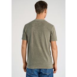 LINDBERGH Herren Kurzarmshirt "T-Shirt (Kurzarm) Relaxed Fit"lt army, Gr. L, unifarben, Obermaterial: 80% Baumwolle, 20% Polyester, Shirts