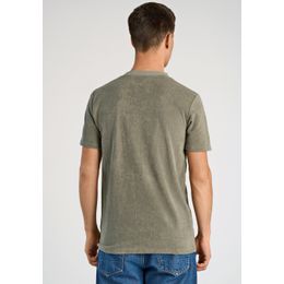 LINDBERGH Herren Kurzarmshirt "T-Shirt (Kurzarm) Relaxed Fit"lt army, Gr. L, unifarben, Obermaterial: 80% Baumwolle, 20% Polyester, Shirts