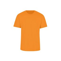TRIGEMA Herren T-Shirt "TRIGEMA T Shirt aus Biobaumwolle", orange, Basic, Gr. M, Single Jersey, 100% Baumwolle (Bio-Baumwolle kbA), Shirts