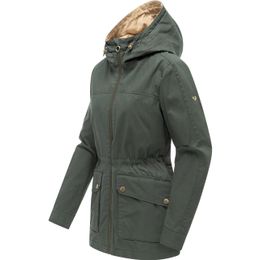 Ragwear Damen Anorak "Lenoa Vintage", gr&uuml;n, Gr. XXL, Obermaterial: 100% Baumwolle. Innenfutter: 100% Polyester, Jacken, &Uuml;bergangsparka mit Kapuze und