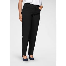 KjBRAND Damen Stretch-Hose "Babsie Bengaline: Bequemer Oberschenkel", blau, Basic, Gr. 44, unifarben, Web, Obermaterial: 80% Viskose, 17% Polyamid,