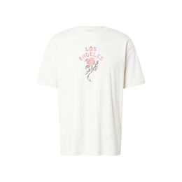 Hollister T-Shirt 'LOVE' Herren Gr&ouml;&szlig;e S elfenbein / pastellrot / schwarz