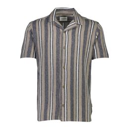 LINDBERGH Herren Flanellhemd "Freizeithemd Relaxed Fit", grau, Gr. L, Obermaterial: 49% Baumwolle, 33% Polyester, 18% Viskose, Hemden