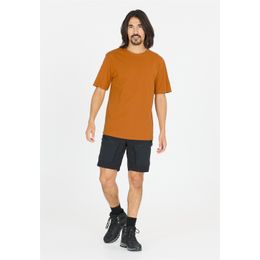 WHISTLER Herren Funktionsshirt "Caloot", braun, Gr. XL, bedruckt, 100% Baumwolle, Shirts, aus weicher Baumwolle