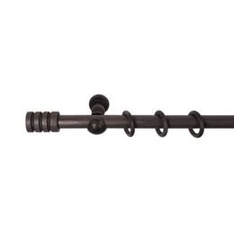 Gardinenstange SN DECO GROUP, L:180cm, grau, Holzwerkstoff, Gardinenstangen, "Pisa"