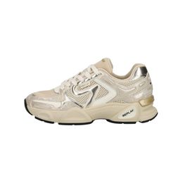 Replay Damen Sneaker "Replay Sneaker Textil", Gr. 39, beige, Textil, Schuhe