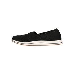 Clarks Damen Slipper "Brinkley", Gr. 36schwarz, Kunstfaser, Schuhe, im luftigen, perforierten Design