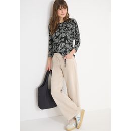 Cecil Damen Langarmshirtraw khaki, Gr. XXL, gebl&uuml;mt, Web, 50% Baumwolle, 50% Modal, Shirts, im soften Baumwoll-Mix