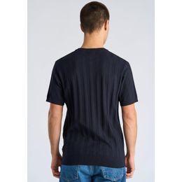 Junk De Luxe Herren Kurzarmshirt "T-Shirt (Kurzarm) Relaxed Fit", blau, Gr. XL, Obermaterial: 70% Viskose, 30% Nylon, Shirts