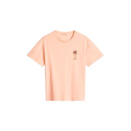 Marc O'Polo T-Shirt MARC O'POLO DENIM "aus Basic Single Jersey", Damen, Gr. L, peony pink, Obermaterial: 100% Baumwolle, unifarben, Basic, regular fit, Rundhals, normaler Saum, Shirts T-Shirt
