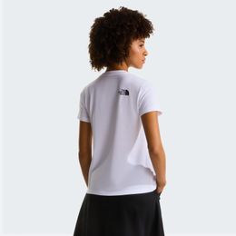 The North Face Damen T-Shirt "W EVOLUTION HALF DOME SLIM SHORT SLEEVE TEE"tnf wei&szlig;, Gr. S, Obermaterial: 100% Baumwolle, Shirts, schmaler Schnitt,