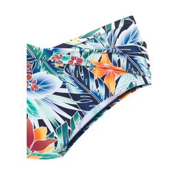 Sunseeker Damen Bikini-Hose, bunt, Gr. 34, bedruckt, Recycling-Polyamid, Badehosen, Bund zum Umschlagen