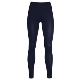 TRIGEMA M&auml;dchen Leggings "TRIGEMA Leggings aus Baumwolle/Elastan", blau, Basic, Gr. 92, Feinripp, 95% Baumwolle, 5% Elastan, Hosen