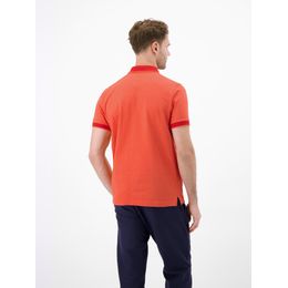 Lerros Herren Poloshirt "Poloshirt in 2-Tone-Optik", orange, Gr. L, 100% Baumwolle, Shirts