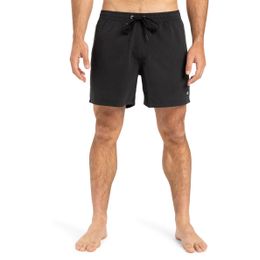 Quiksilver Herren Badeshorts "EVERYDAY VOLLEY 15", schwarz, Gr. XL, unifarben, Web, Polyester, Badehosen, unifarbene Optik, mit kontrastfarbenen