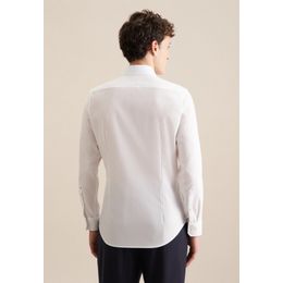 Seidensticker Herren Businesshemd "Schwarze Rose", wei&szlig;, Gr. 43, Strukturmuster, gemustert, 100% Baumwolle, Hemden, Shaped 1/1 Kentkragen Struktur