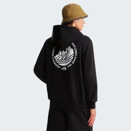 The North Face Herren Kapuzensweatshirt "M MONTE REGULAR HOODIE-GRAPHIC", schwarz, Gr. S, Obermaterial: 68% Baumwolle, 32% Polyester, Sweatshirts,