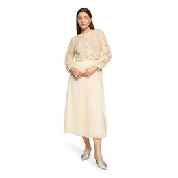 Vera Mont Damen Maxirock "Damen mit Plissee"champagne sorbet, Gr. 38, Chiffon, Obermaterial: 100% Polyester. Futter: 100% Polyester, R&ouml;cke