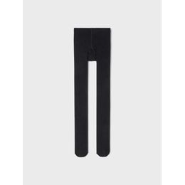 name it Kinder Strickstrumpfhose, schwarz, Gr. 134, Obermaterial: 80% Baumwolle, 15% Polyamid, 5% Elasthan, Strumpfhosen