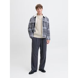 Jack & Jones JACK & JONES Herren Rundhalspullover "JPRBLAMILANO STITCH KNIT CREW NECK SN", beige, Gr. XL, meliert, Strick, Obermaterial: 100% Baumwolle, Pullover,