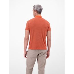 Lerros Herren Poloshirt "Poloshirt mit Fineliner-Optik, 100 % Baumwolle", orange, Gr. L, 100% Baumwolle, Shirts