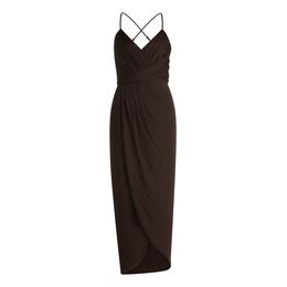 Vera Mont Damen Abendkleid "Damen mit Raffung"rostbraun, Gr. 44, Satin, Obermaterial: 100% Polyester. Futter: 95% Polyester, 5% Elasthan, Kleider,