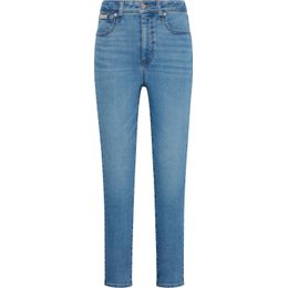 Damen Skinny-fit-Jeans "HGH RS SKNNY ANKL JN"wildwood, Gr. 28, Calvin Klein Jeans, unifarben, Denim/Jeans, Obermaterial: 80% Baumwolle, 12%