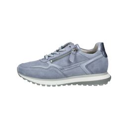 Gabor COMFORT Damen Sneaker "Gabor Comfort Sneaker Leder", Gr. 41sky, Leder, Schuhe