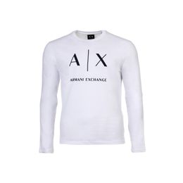 Armani Exchange Herren Longsleeve "Longsleeve T-SHIRT 1er Pack", wei&szlig;, Gr. XL, Obermaterial: 100% Baumwolle CO., Shirts