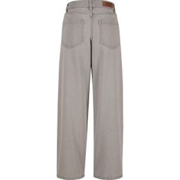 Urban Classics Damen Bequeme Jeans "Urban Classics Ladies Mid Waist 90 ́s Jeans"lighter dirty washed, Gr. 31, unifarben, 100% Baumwolle, Jeans