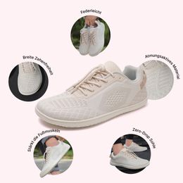 DOTALES Damen Barfu&szlig;schuh "Litestep Barfu&szlig;schuhe Damen & Herren Barfu&szlig; Sneaker", Gr. 44beige, Kunstfaser, Mesh, Polyurethan, Textil, Schuhe, Barfu&szlig;