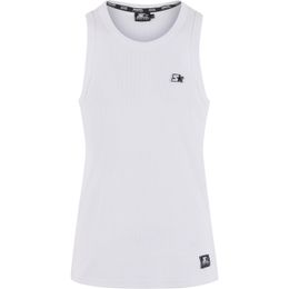 Herren Tanktop "Starter Black Label Starter Rib Tank Top"wei&szlig;, Gr. M, STARTER Black Label, 95% Baumwolle, 5% Elasthan, Tops