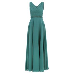 Vera Mont Damen Abendkleid "Damen mit Plissee", gr&uuml;n, festlich, Gr. 44, Chiffon, Obermaterial: 100% Polyester. Besatz: 100% Polyester. Futter: 100%