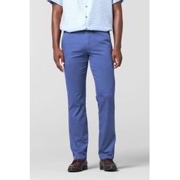MEYER Herren Chinos "ROMA Art.1-5070", blau, Gr. 48, unifarben, 96% Baumwolle, 4% Elasthan, Hosen, mit buntgewebtem Innenfutter