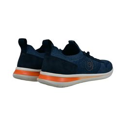 Bugatti Herren Slip-On Sneaker, Gr. 40blau, Lederimitat, Textil, Schuhe, Freizeitsneaker, Halbschuh, Schlupfschuh mit leichter Laufsohle