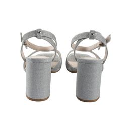 Buffalo Damen High-Heel-Pumps "Buffalo Buffalo Charlotte Neat - Vegan Glitter", Gr. 41silber, Kunstfaser, unifarben, Schuhe