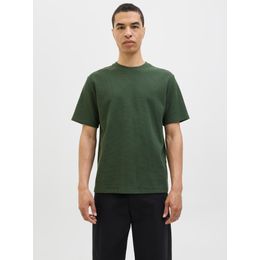 Jack & Jones JACK & JONES Herren Rundhalsshirt "JJEAUSTIN TEE SS NOOS", bunt, Gr. S, unifarben, Single Jersey, Obermaterial: 98% Polyester, 2% Elasthan, Shirts,