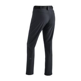 Maier Sports Damen Softshellhose "DA-HOSE EL. SOFTSH. PERLIT W"schwarz, Gr. 17, Obermaterial: 92% Polyester, 8% Elasthan, Hosen, mit winddichter