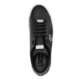 Philipp Plein Herren Sneaker "Hexagon", Gr. 37, schwarz-wei&szlig;, Schuhe