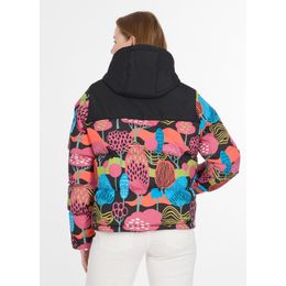 Ragwear Damen Steppjacke "AMAZZE PRINT", bunt, Gr. XS, gemustert, Web, Obermaterial: 100% Polyester, Jacken, Rei&szlig;verschluss mit Kinnschutz