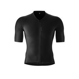 Gonso Herren Radtrikot "SITIVO Jersey Red M", schwarz, Gr. M, 45% Polyamid, 35% Polyester, 20% Elasthan, Trikots, Herren Fahrradtrikot kurzarm,