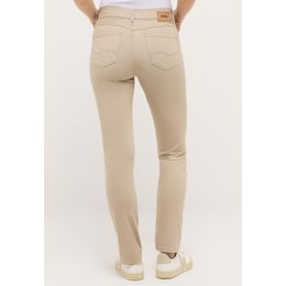 Angels Damen Straight-Jeans "CICI", beige, Gr. 42, Web, Obermaterial: 89% Baumwolle, 8% Polyester, 3% Elasthan, Jeans, in Slim Fit-Passform