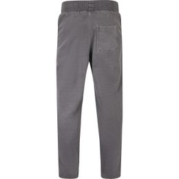 Urban Classics Herren Sweathose "Urban Classics Herren Heavy Terry Garment Dye Slit Sweatpants", grau, Gr. XL, unifarben, 100% Baumwolle, Hosen